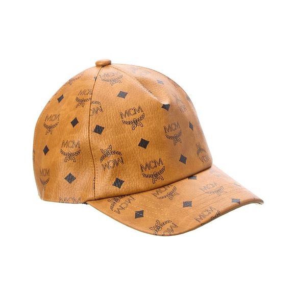 MCM | Accessories | Mcm Classic Monogram Visetos Cap Brown | Poshmark